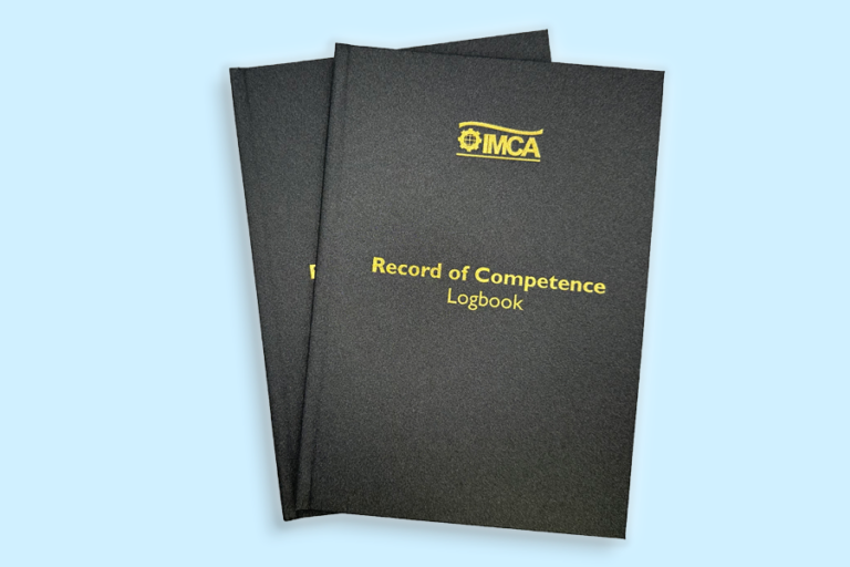 Record of competence logbook - IMCA Shop